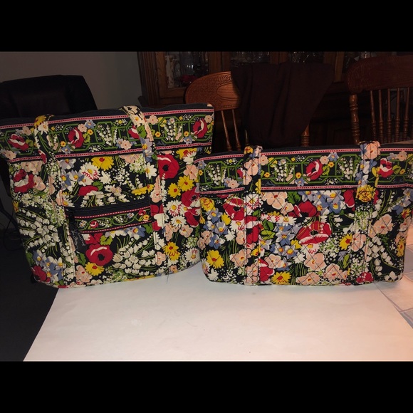 Vera Bradley | Bags | Vera Bradley Poppy Field Combo Tote Set | Poshmark